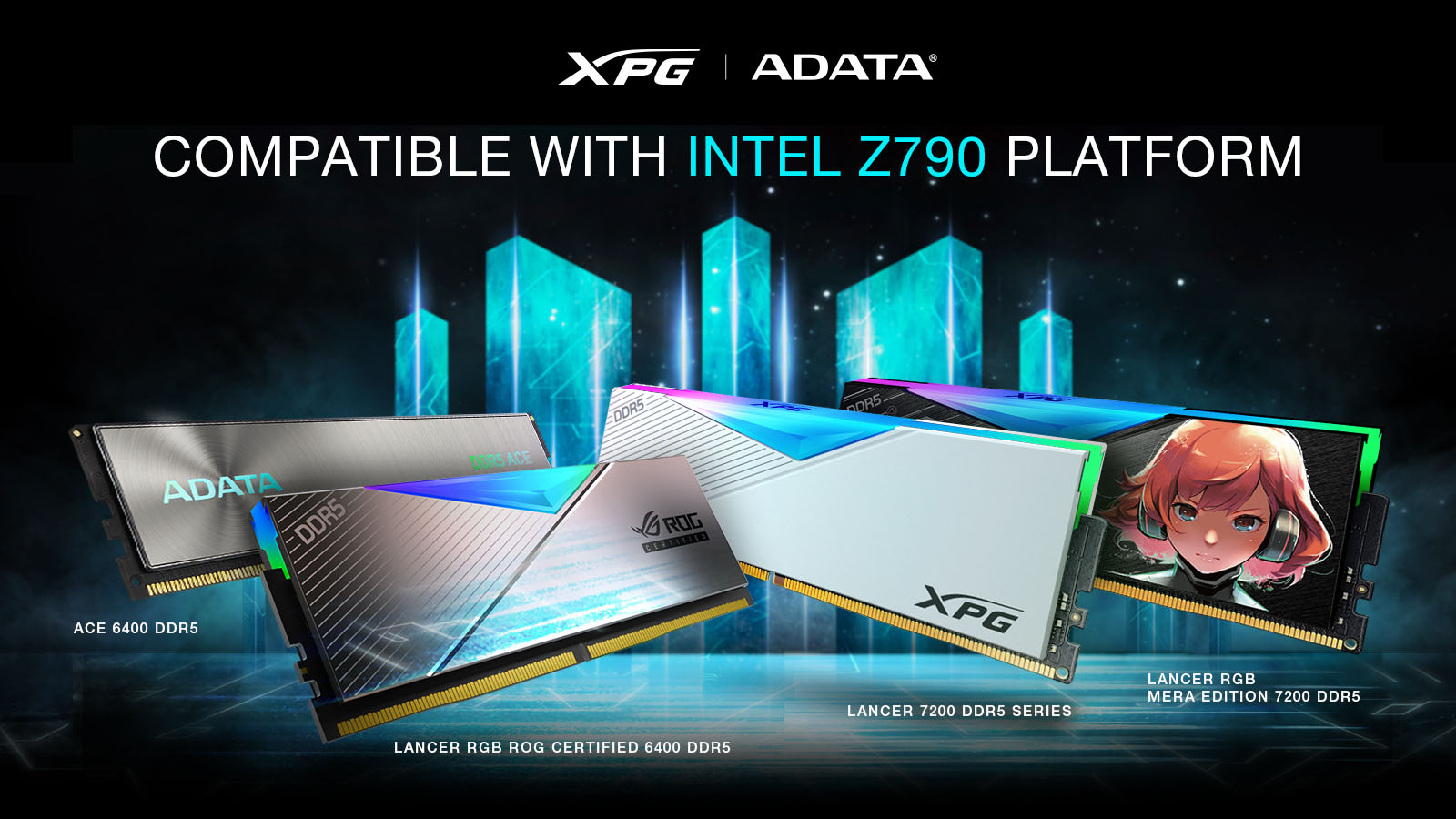 Paměti ADATA a XPG podporují nejnovější platformy Intel Z790 | Gaming Ready
